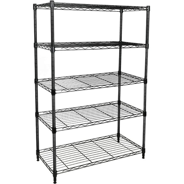KISPATTI 5-Wire Shelving Metal Storage Rack Adjustable Shelves ...