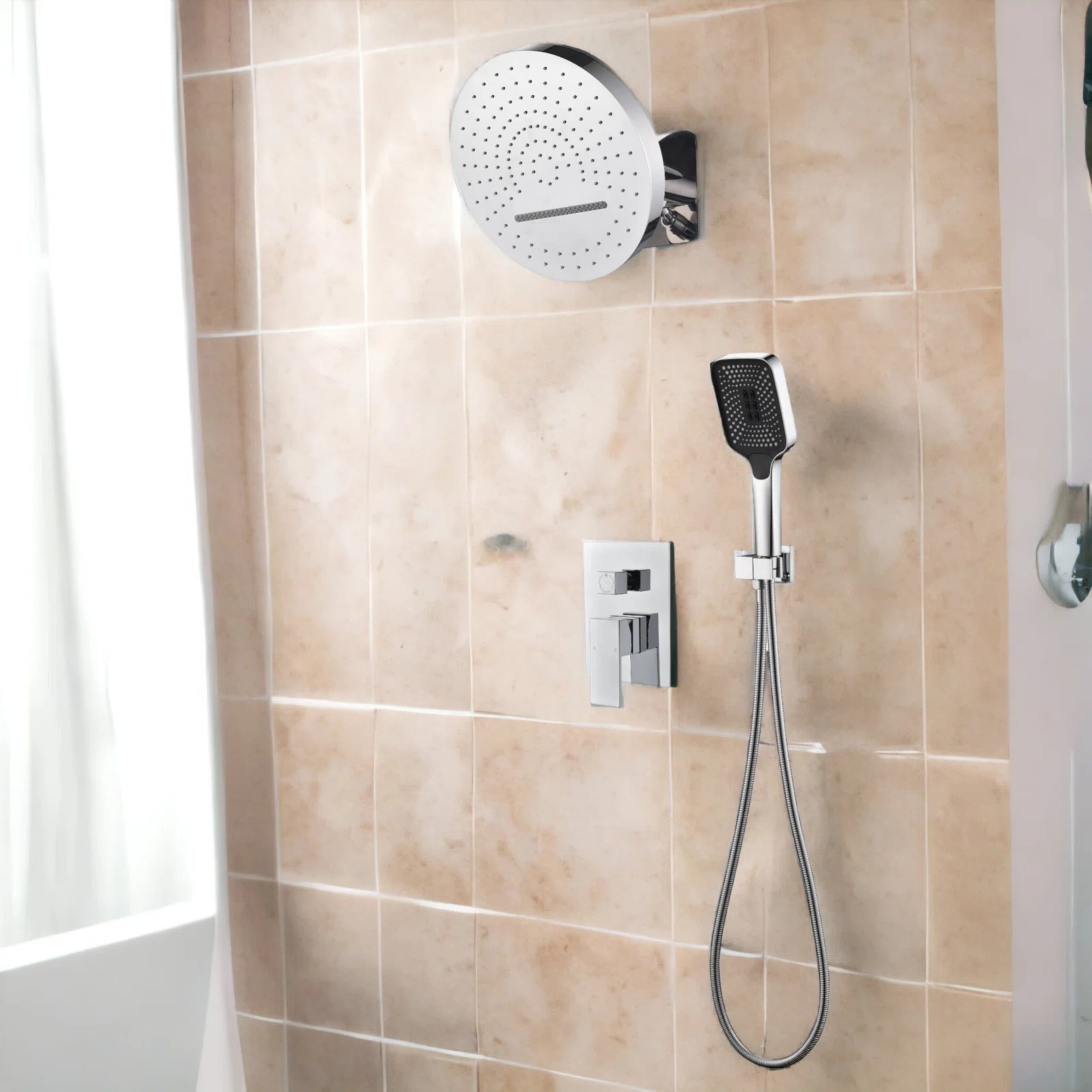 KISRAIS 3 Way Waterfall & Rainfall Faucet Shower System - Walmart.com