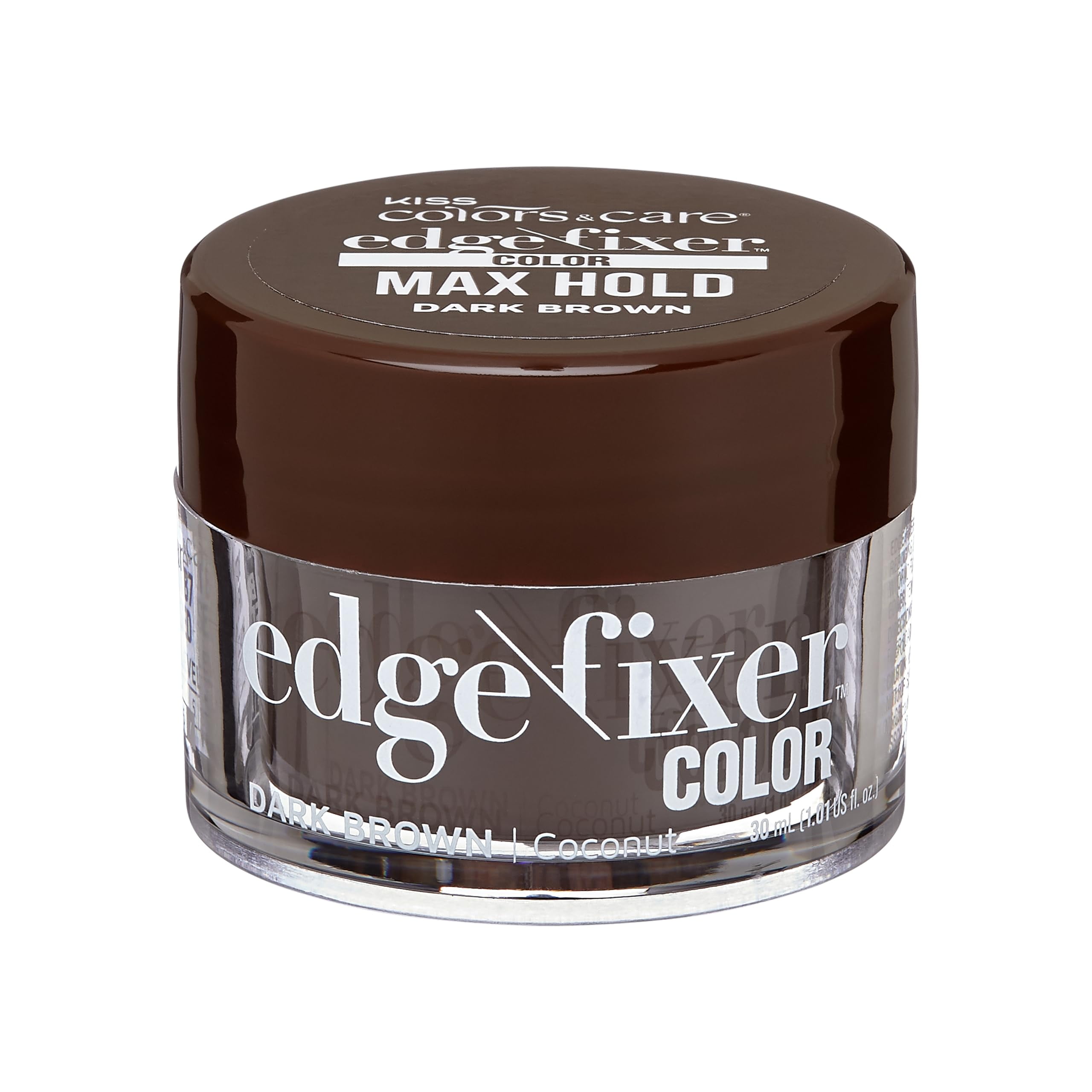 KISS COLORS & CARE Color Edge Fixer 3.38 oz (100mL)- Dark Brown ...
