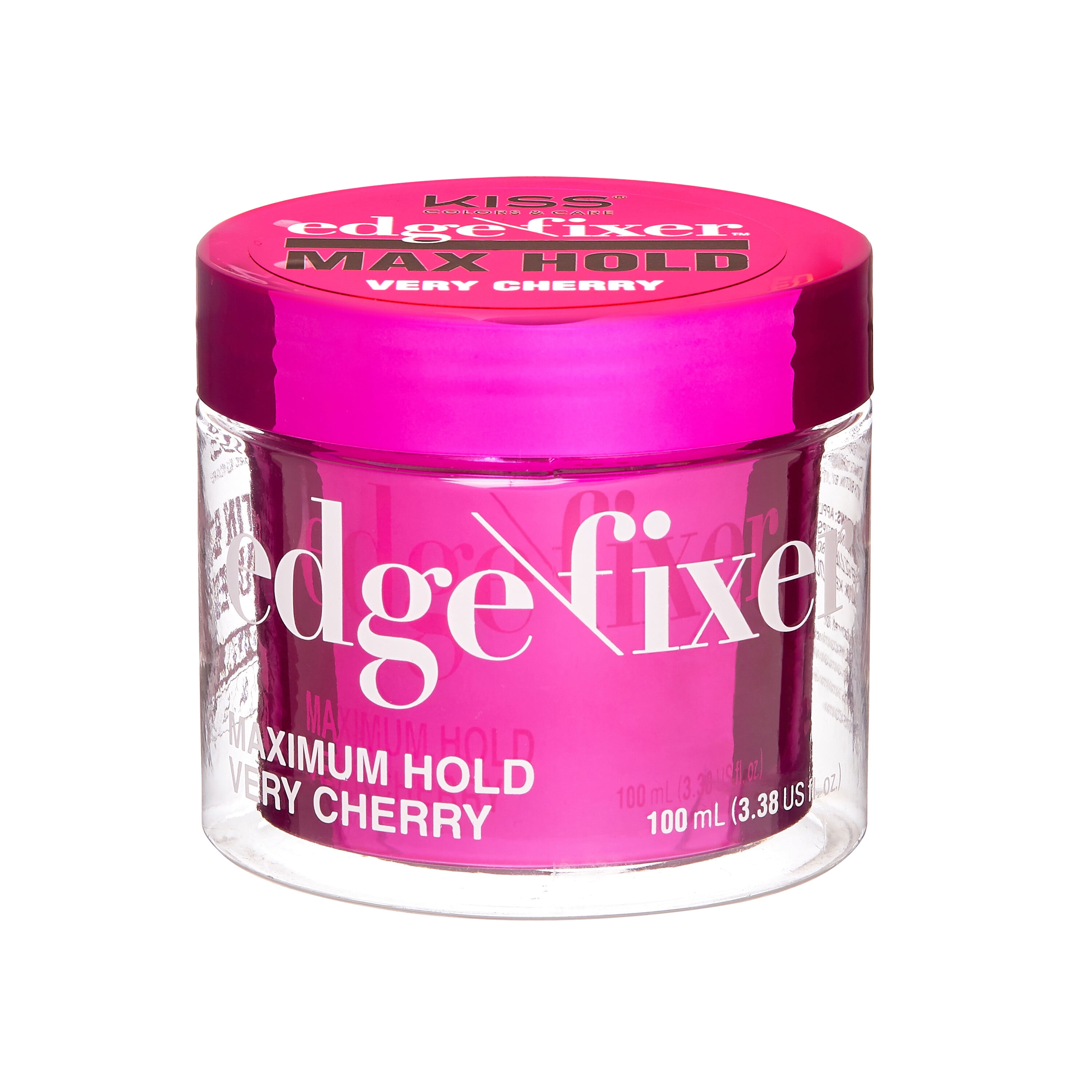 KISS Colors & Care Edge Fixer Gel, Maximum Hold, Very Cherry, 3.38 fl ...