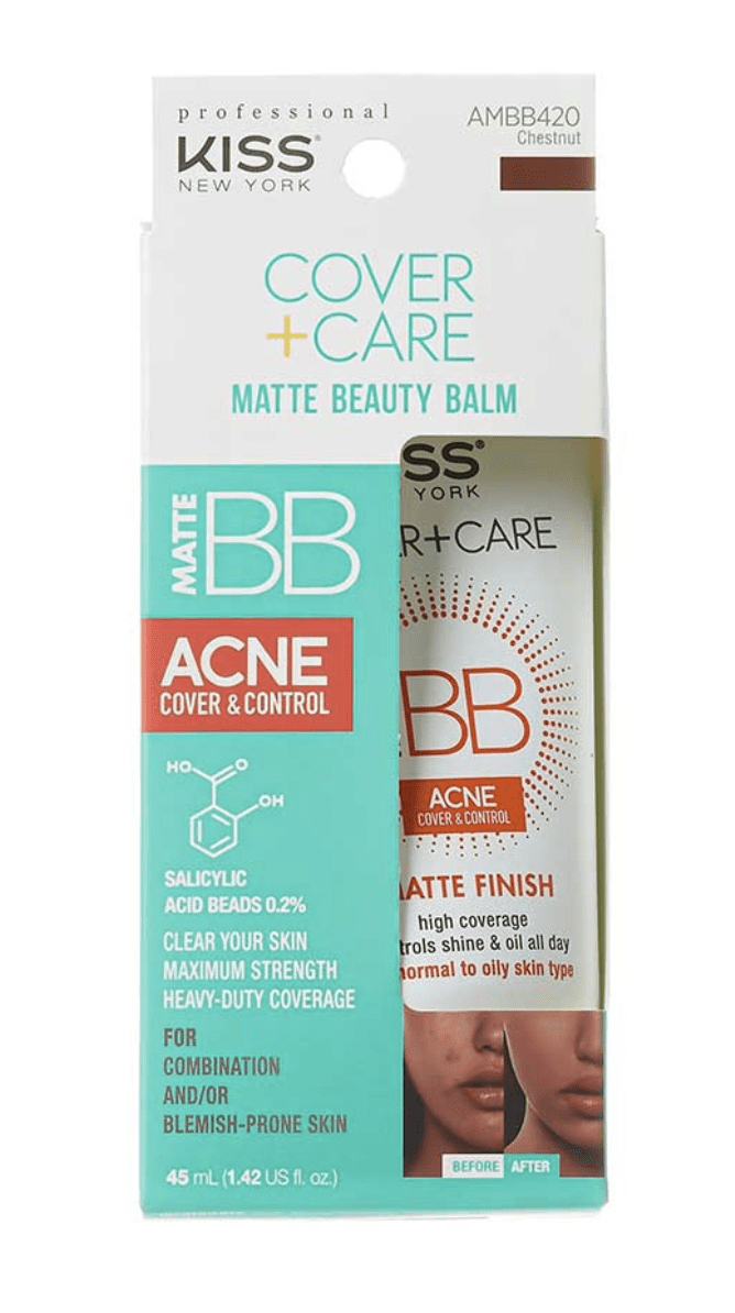 Kiss Cover + Care Matte BB Balm Controls Shine & Oil All Day - AMBB420 ...