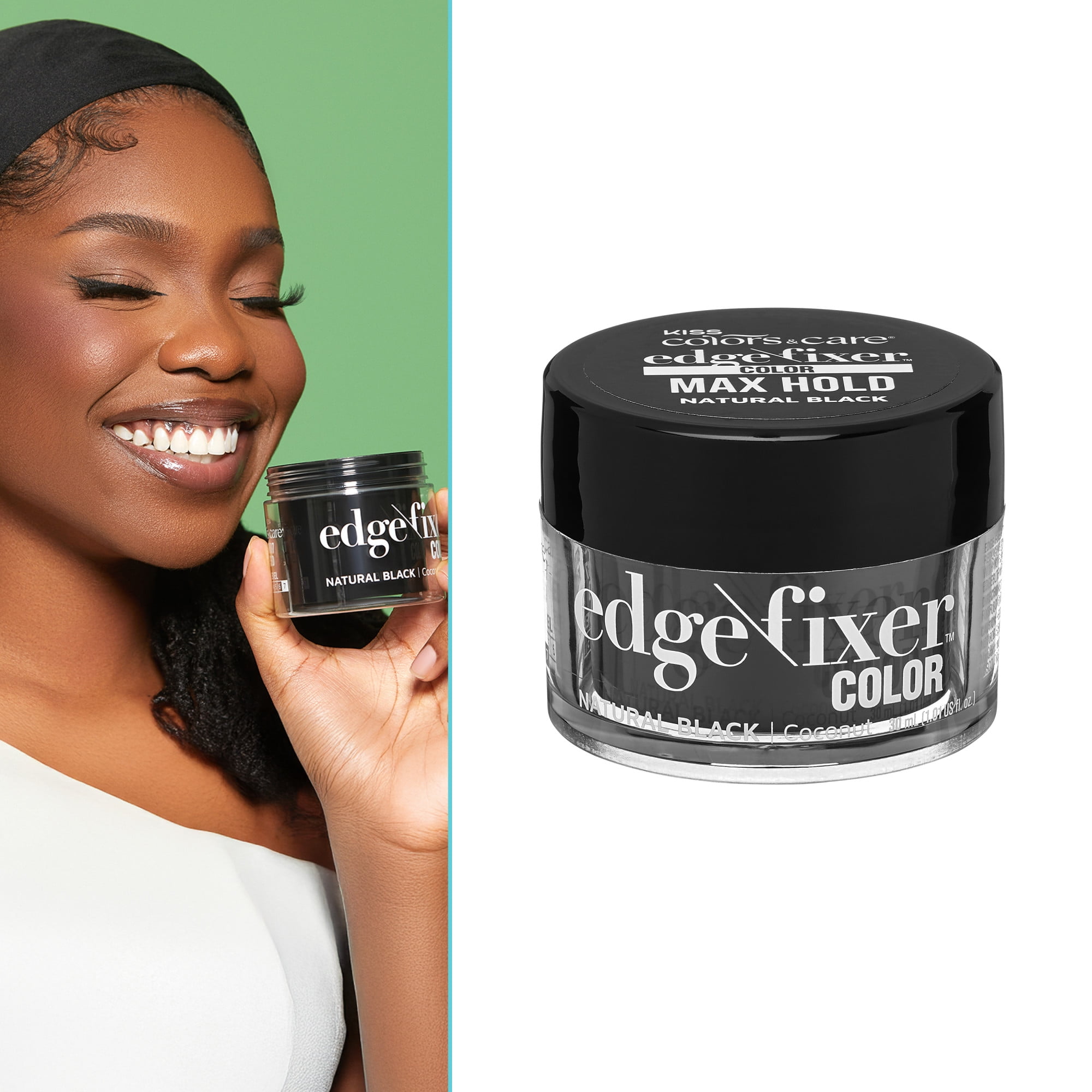 KISS Colors & Care Edge Fixer Color 30ml - Natural Black - Walmart.com
