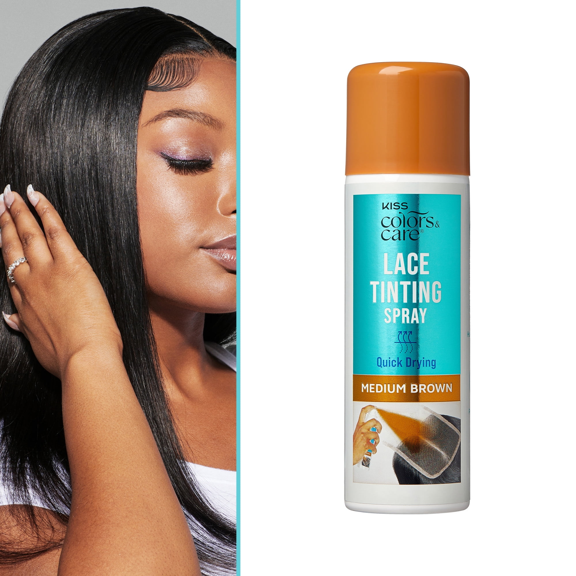 Kiss Colors & Care Quick Drying Lace Tinting Spray, Adult Use Only, Net ...