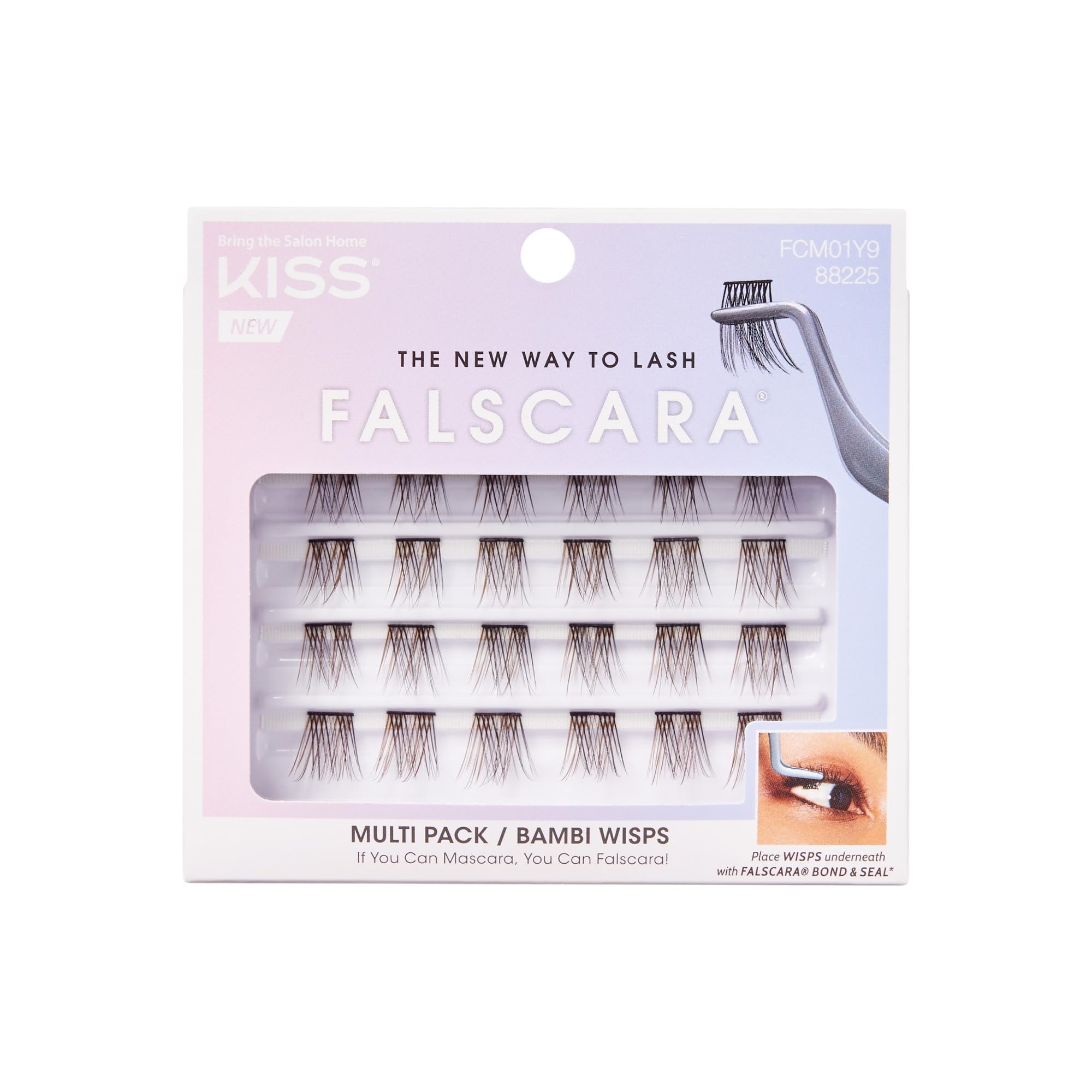 KISS FALSCARA False Eyelashes SSF20 WISPS Multipack, Bambi, DIY ...