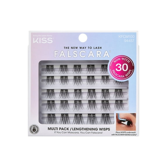 KISS Falscara Multipack, Lash Extension Kit, Lengthening Wisps, 10mm ...