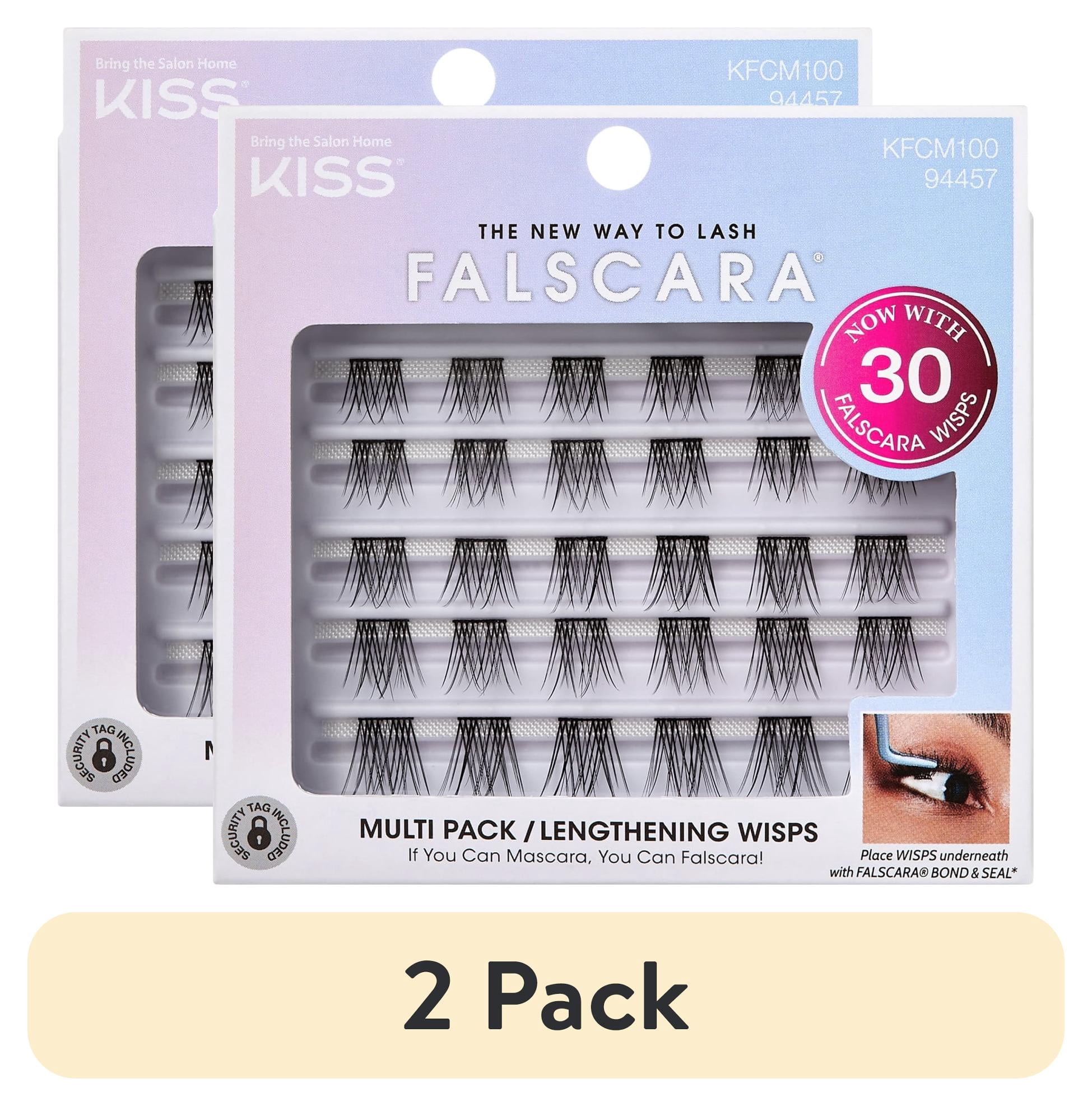 (2 pack) KISS Falscara Multipack, Lash Extension Kit, Lengthening Wisps ...