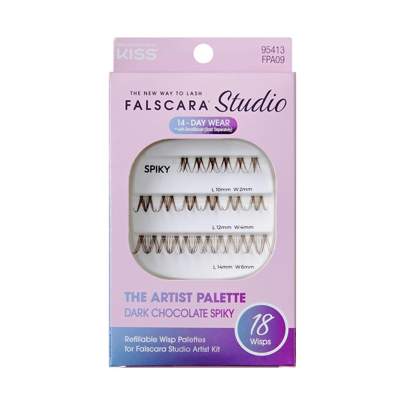 KISS Falscara Studio Lashes The Artist Palette - Dark Chocolate Spiky - Each - Walmart.com
