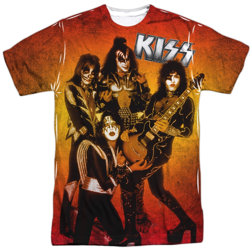 KISS - Fire Pose (Front/Back) Apparel Sublimated - Sublimation ...