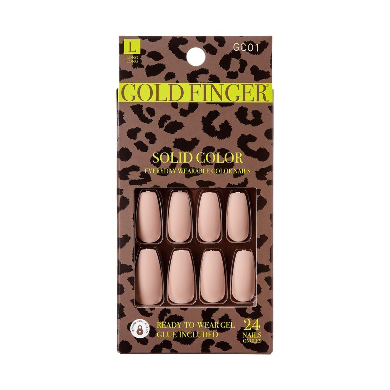 Gold Finger Solid Color Nails - Tan - Walmart.com