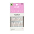 Kiss, Glam 3D & Jeweled Press On Nails, Ripple, Beige, Medium Length ...