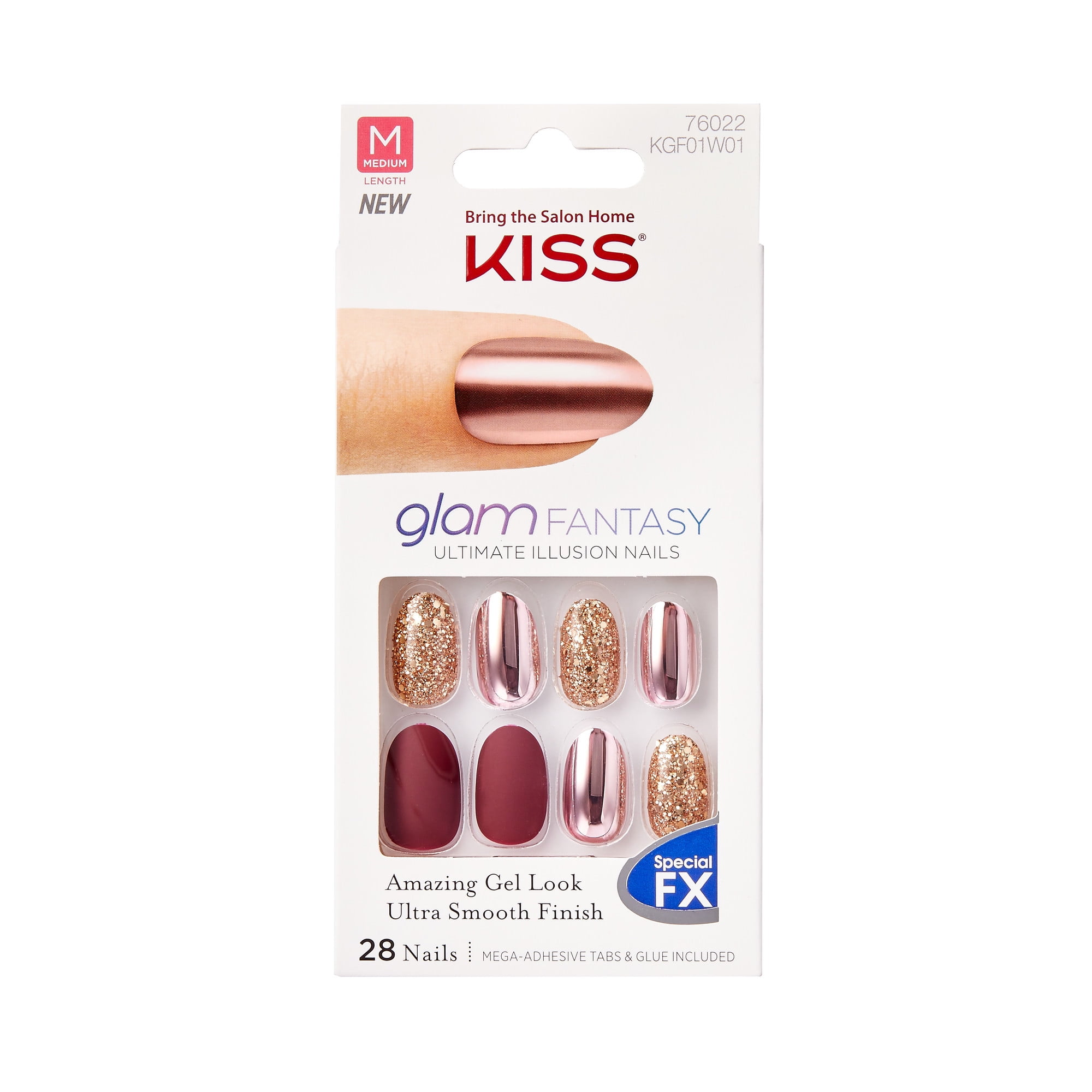 KISS Gel Fantasy Nails, Fanciful - Walmart.com