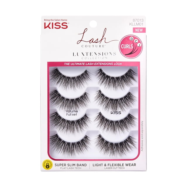 KISS Lash Couture LuXtensions Collection False Eyelashes Multipack ...