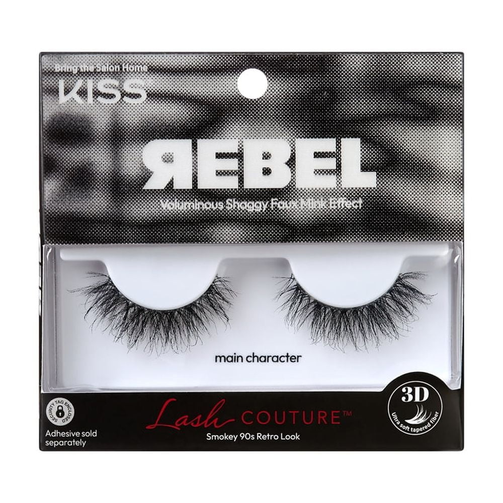 KISS Lash Couture Rebel, False Eyelashes, Main Character, 12 mm, 1 Pair ...