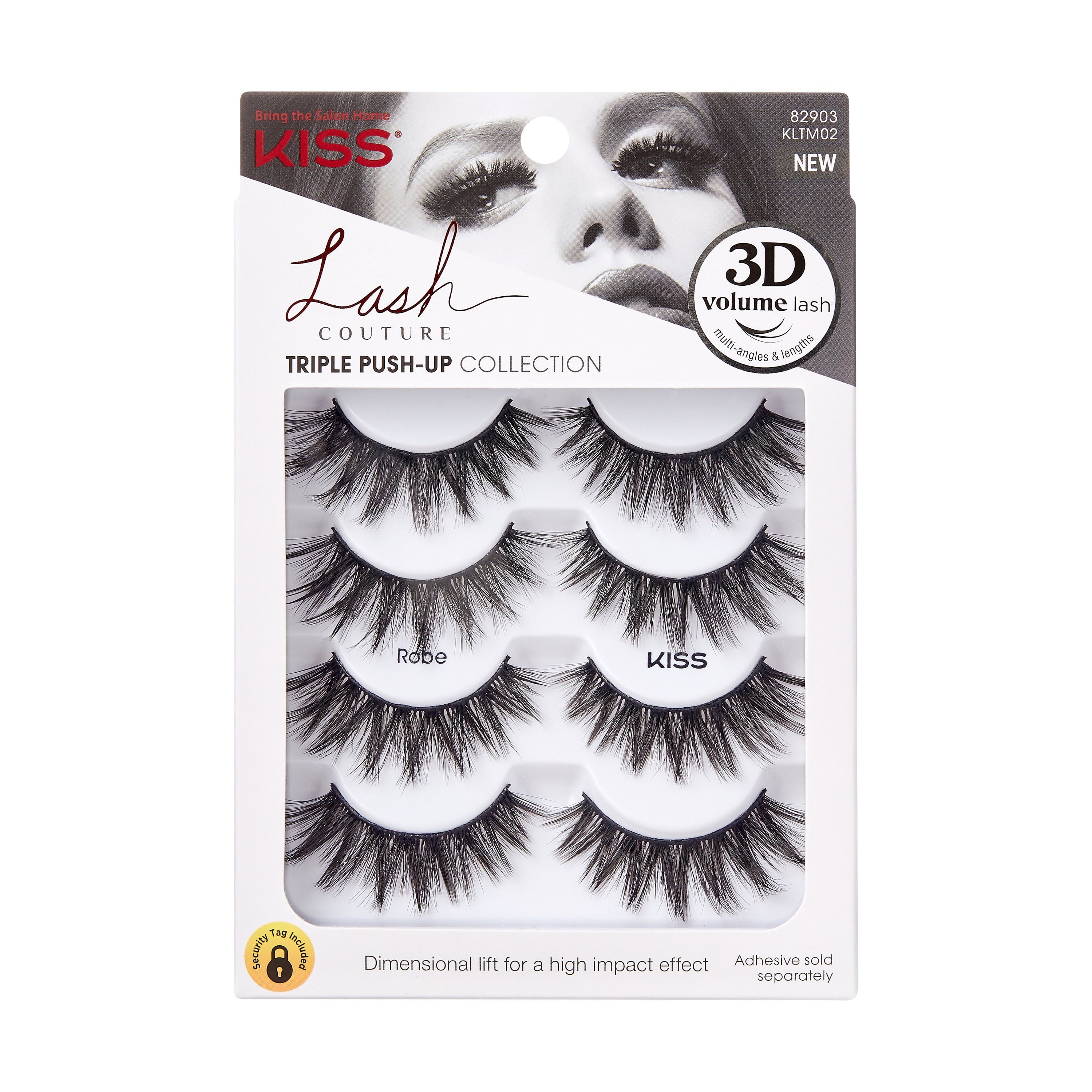 KISS Lash Couture Triple Push-Up Collection - Robe - 4 ct (Pack of 2 ...