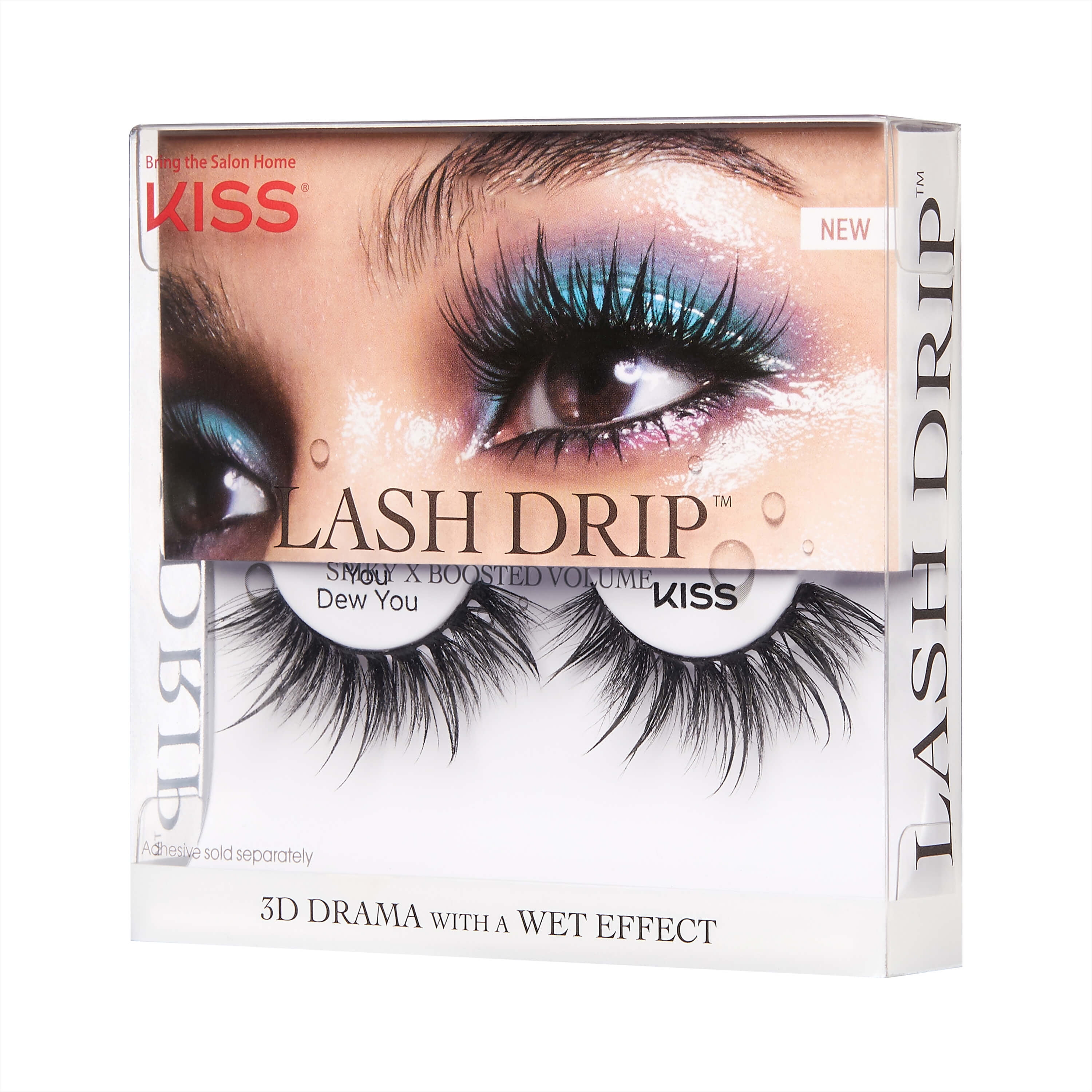 KISS Lash Drip Drama False Eyelashes - Dew You, Volumizing Spiky Multi-Length Lashes - Walmart.com