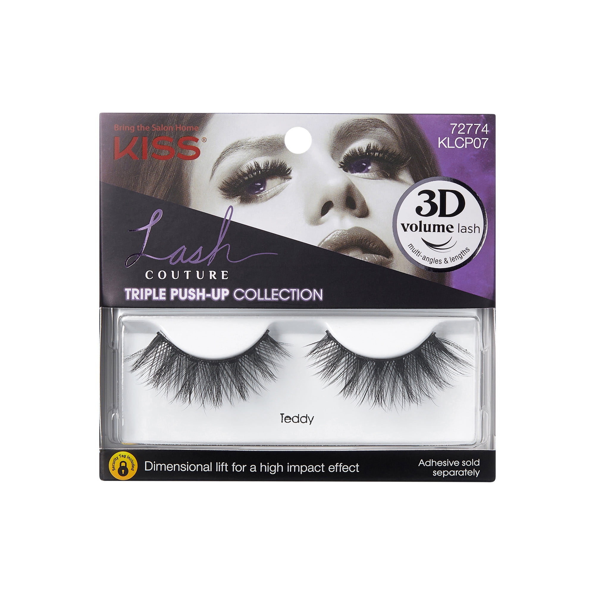 Kiss Lash Couture Triple Push-Up False Eyelashes, Strip Lashes, Teddy ...