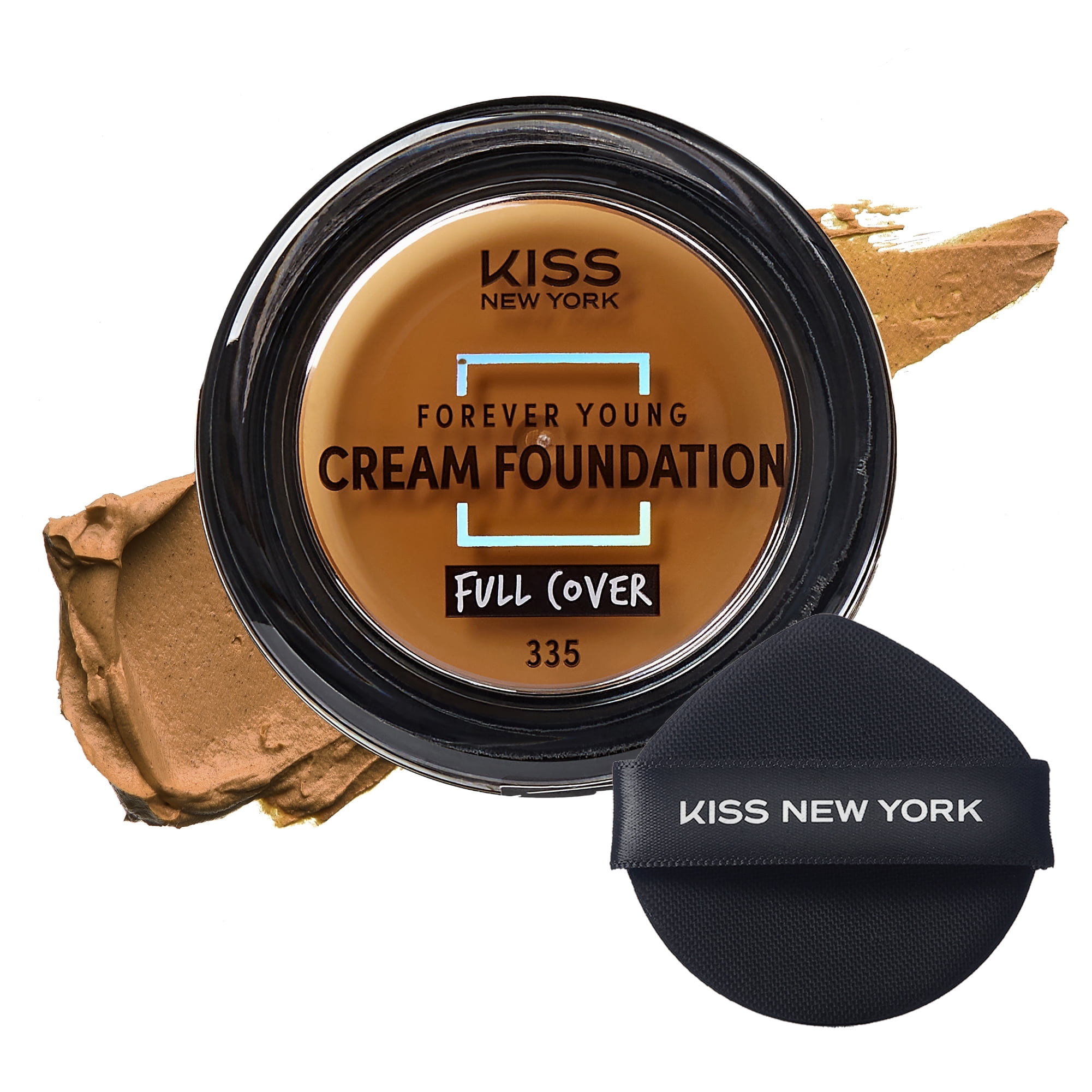 KISS NEW YORK Forever Young Cream Foundation, Long Lasting Full ...