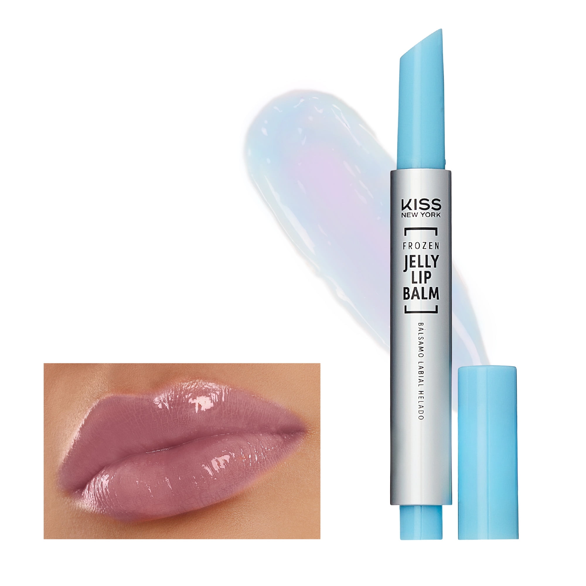 KISS NEW YORK Frozen Jelly Lip Balm Pen, High Shine Lip Gloss for Sheer ...