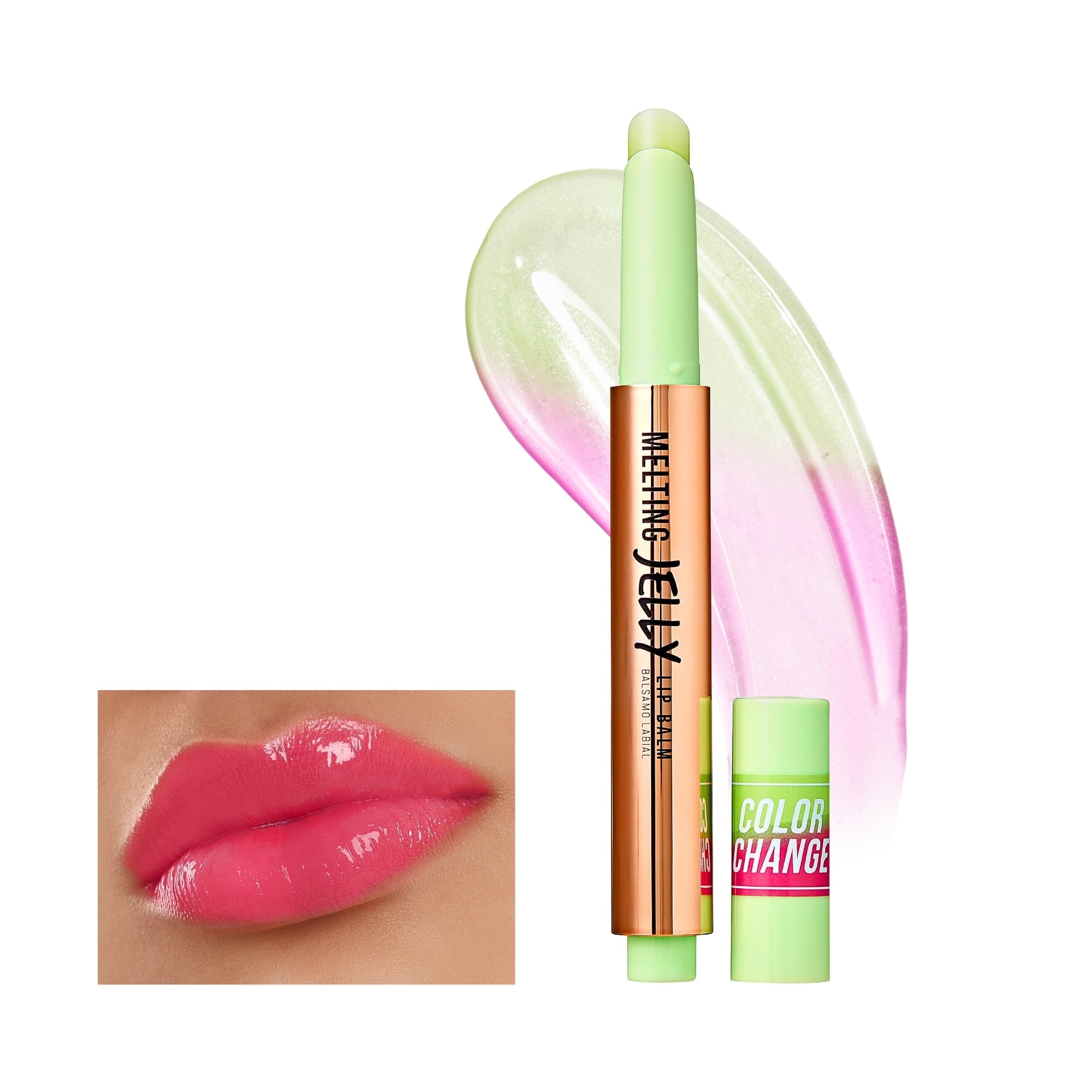 KISS NEW YORK Melting Jelly Lip Balm, High Shine & Moisturizing Lip Stick, Long Lasting ...