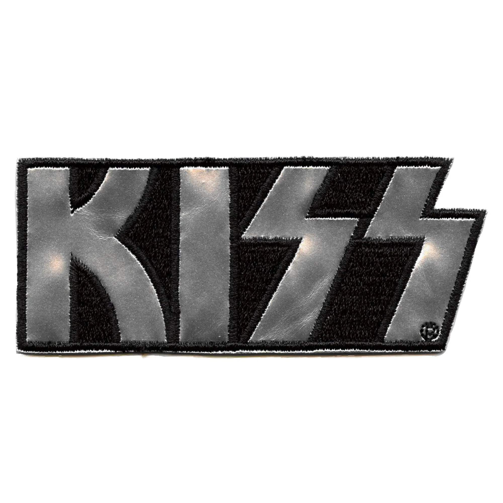 KISS Patch Chrome Band Logo new Official Black Woven Iron On 40 x 95mm - Walmart.com