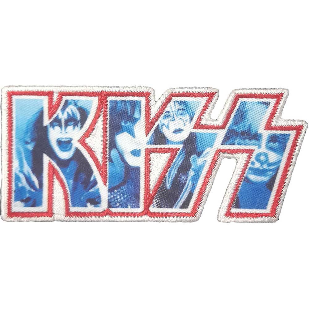 KISS Patch Infill Band Logo new Official White Woven Iron On 45 x 95mm - Walmart.com