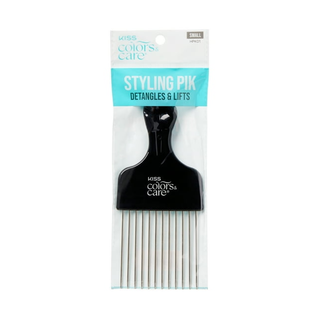 KISS Professional Afro Styling Pik, Small, Black, 1 Count - Walmart.com