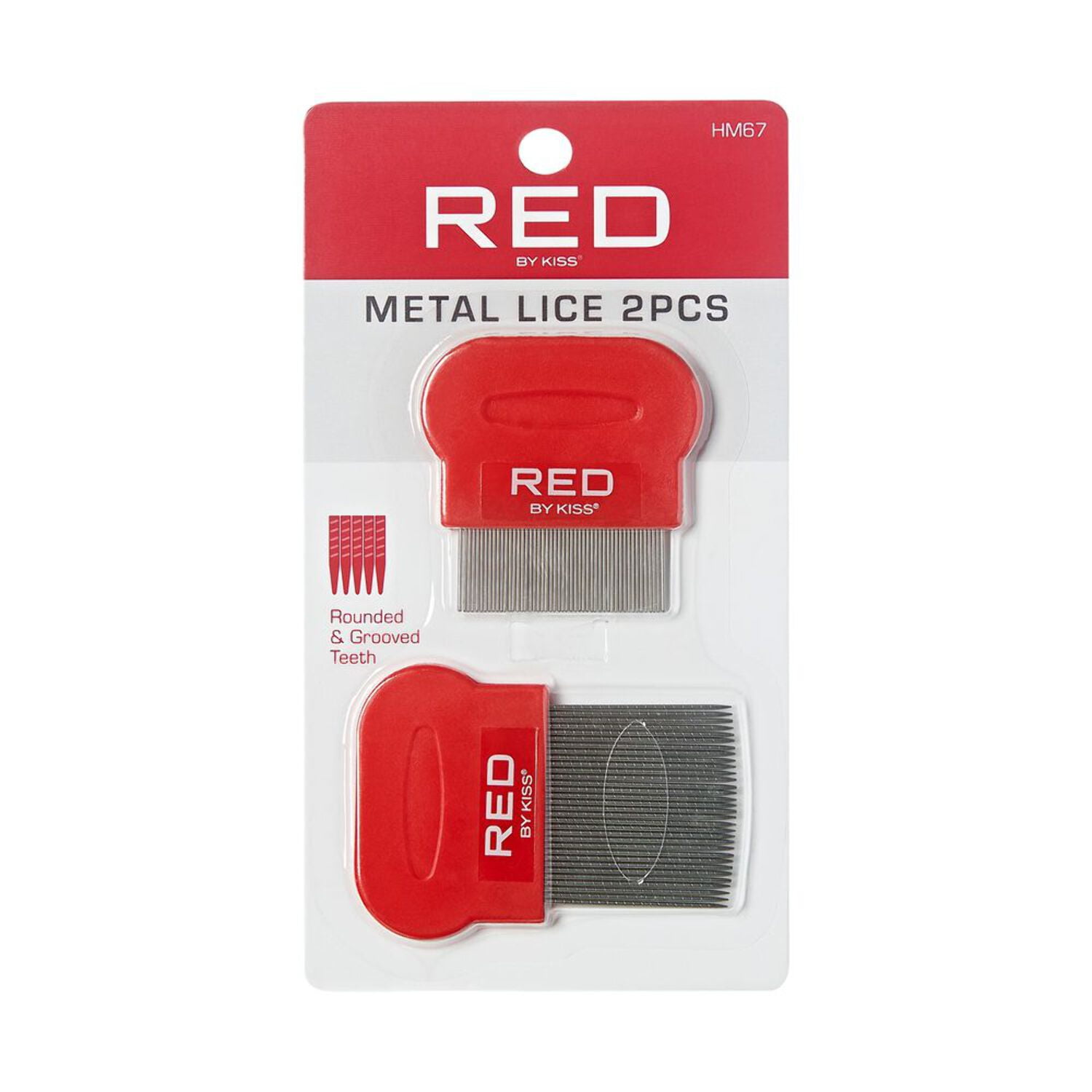KISS - RED METAL LICE COMB 2PCS - Walmart.com