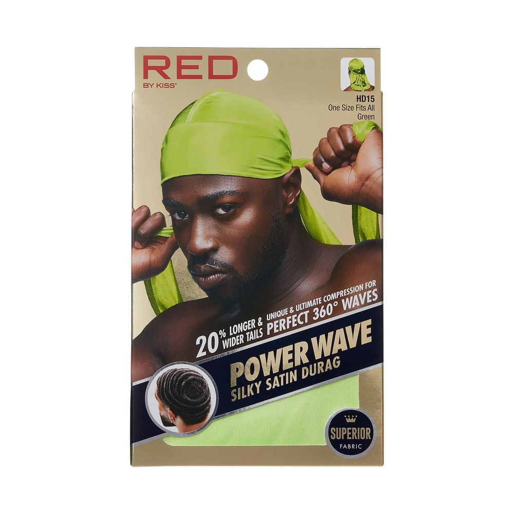 Red by Kiss Power Wave Silky Satin Durag – Green HD16 - Walmart.com