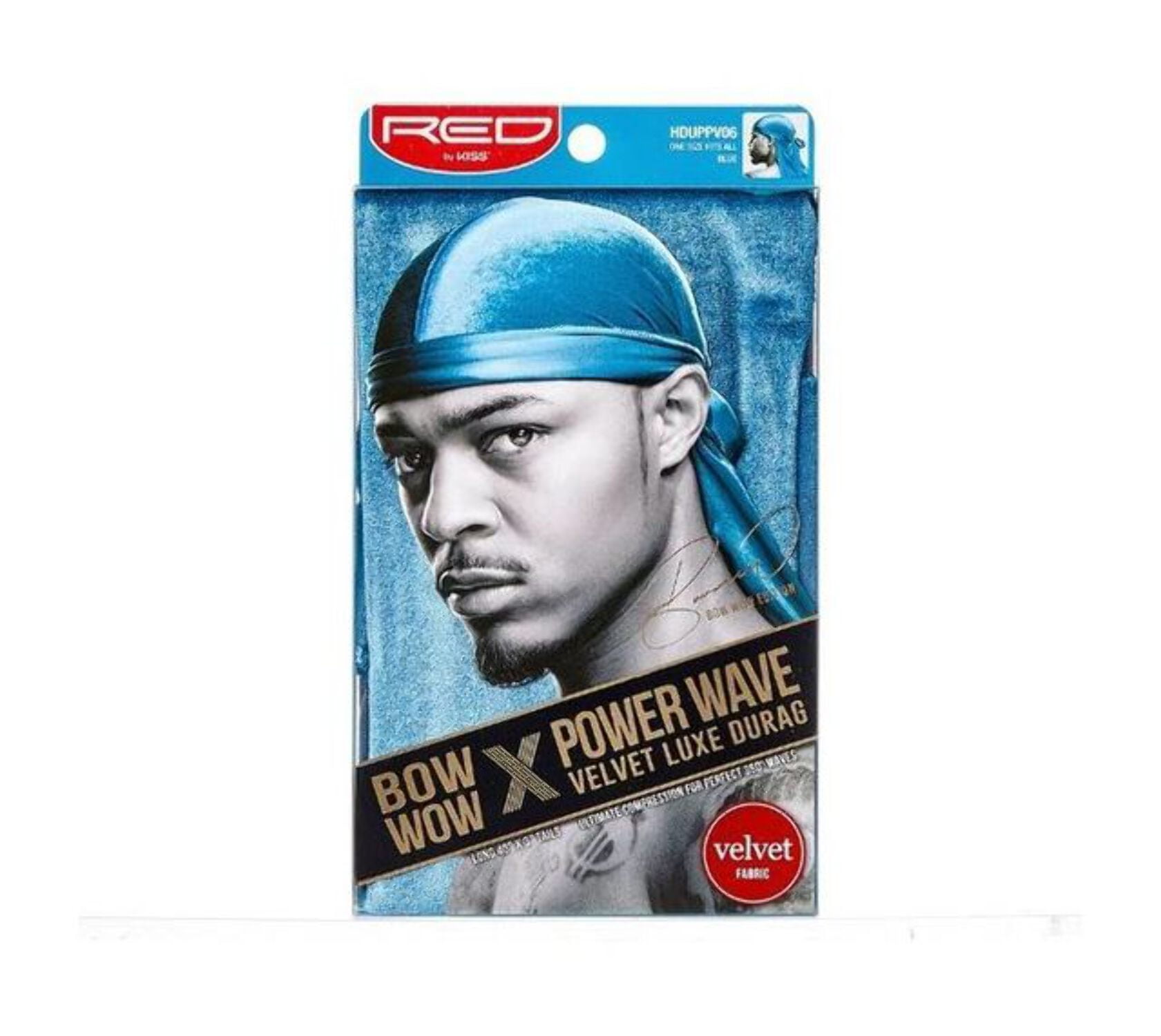 KISS - RED POWER WAVE VELVET DURAG (BLUE) - Walmart.com