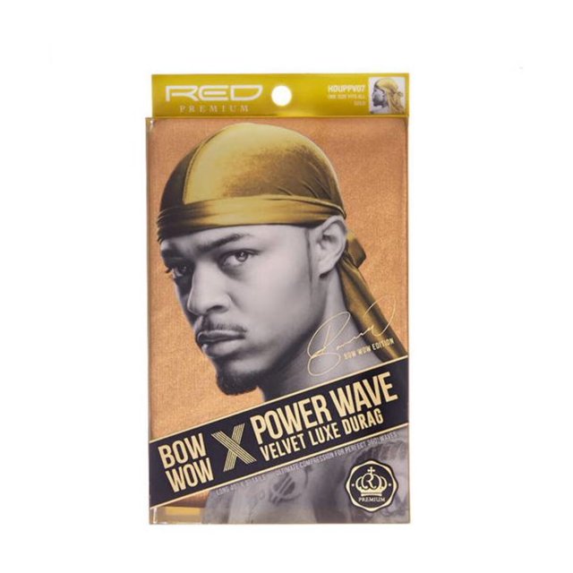 KISS - RED POWER WAVE VELVET DURAG (GOLD) - Walmart.com