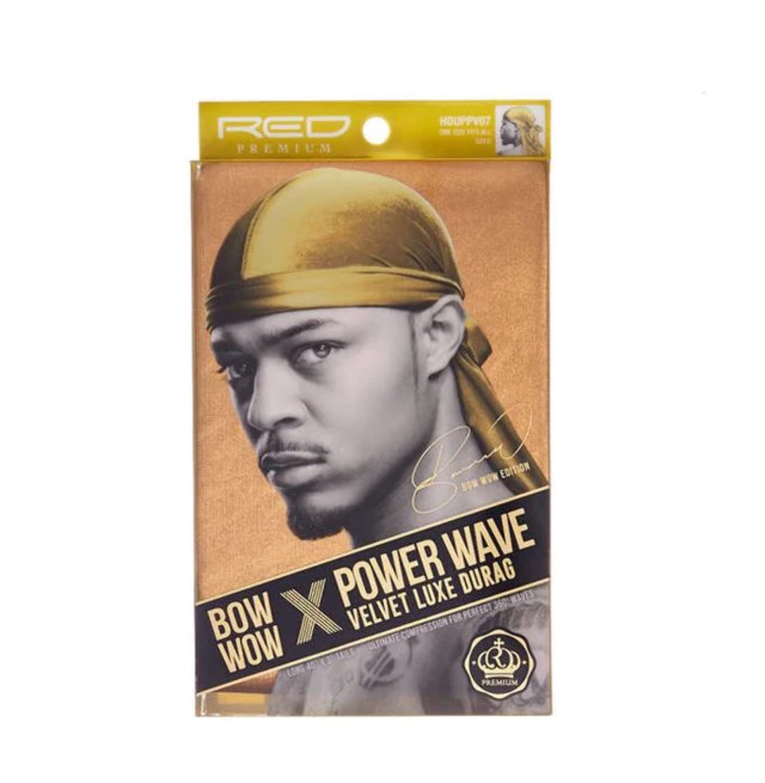 KISS - RED POWER WAVE VELVET DURAG (GOLD) - Walmart.com