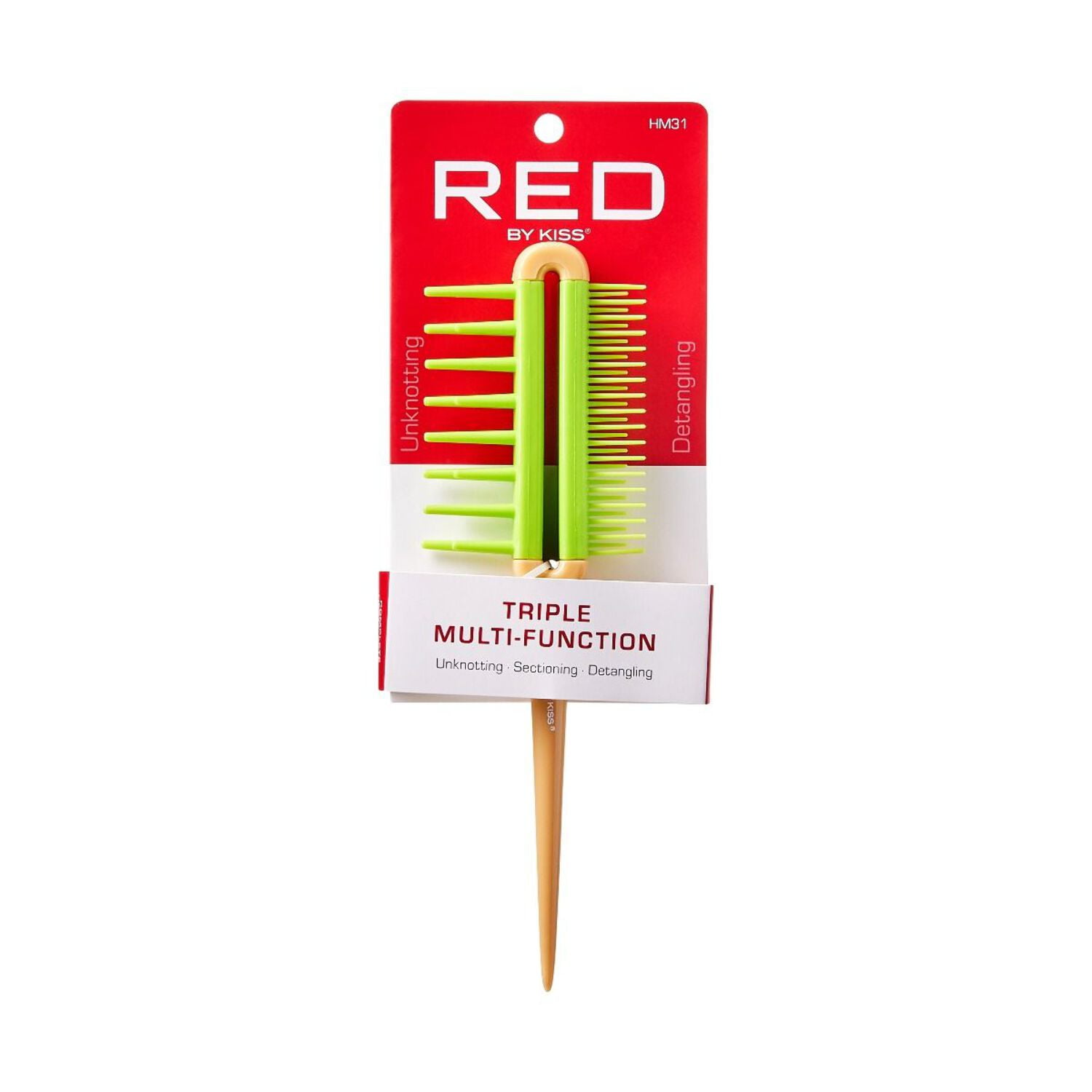 KISS - RED PROFESSIONAL TRIPLE MULTI FUNCTION BRUSH - Walmart.com