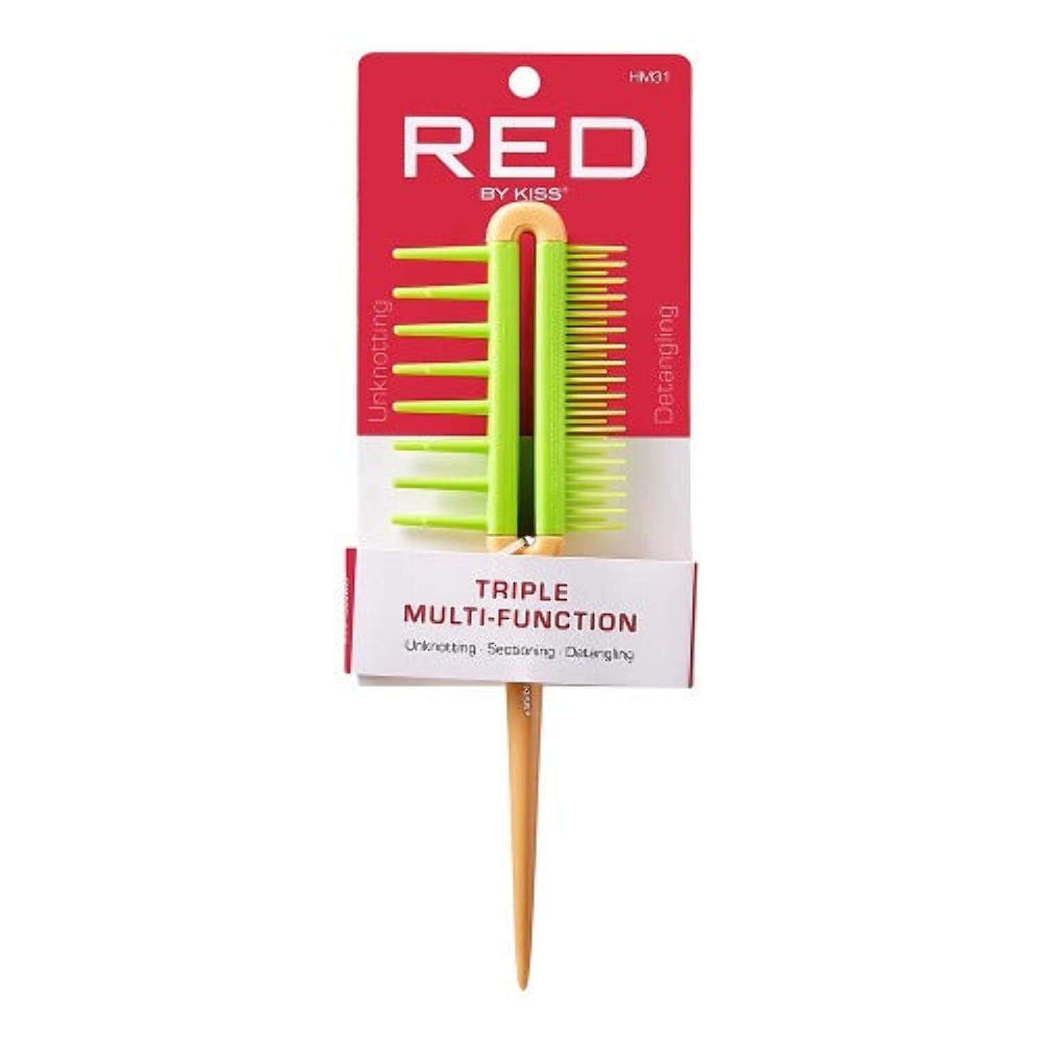 KISS Red Pro Comb Triple Multi Function 1 ea - Walmart Business Supplies