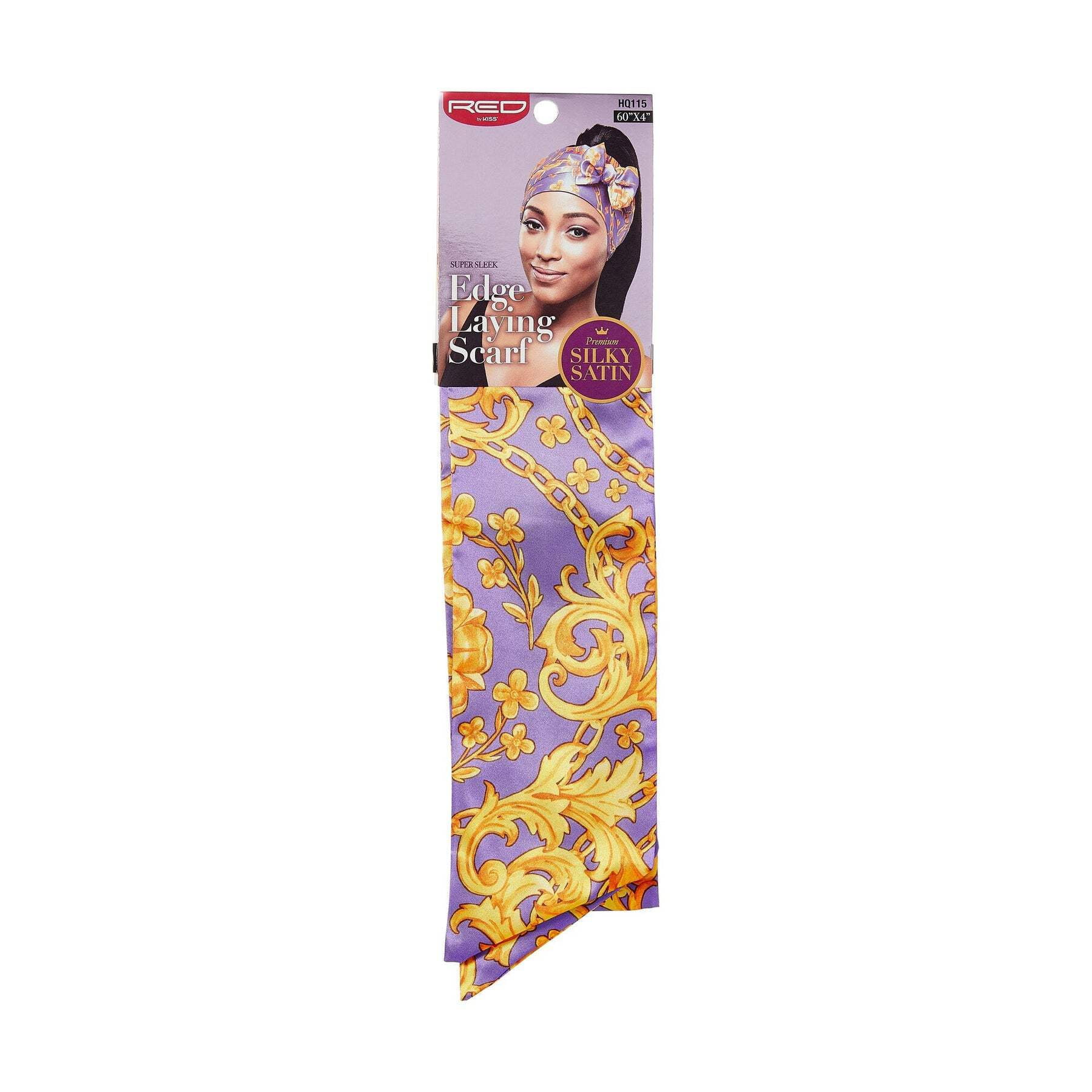 KISS - RED SILKY SATIN EDGE SCARF (LUXURY4) - Walmart.com