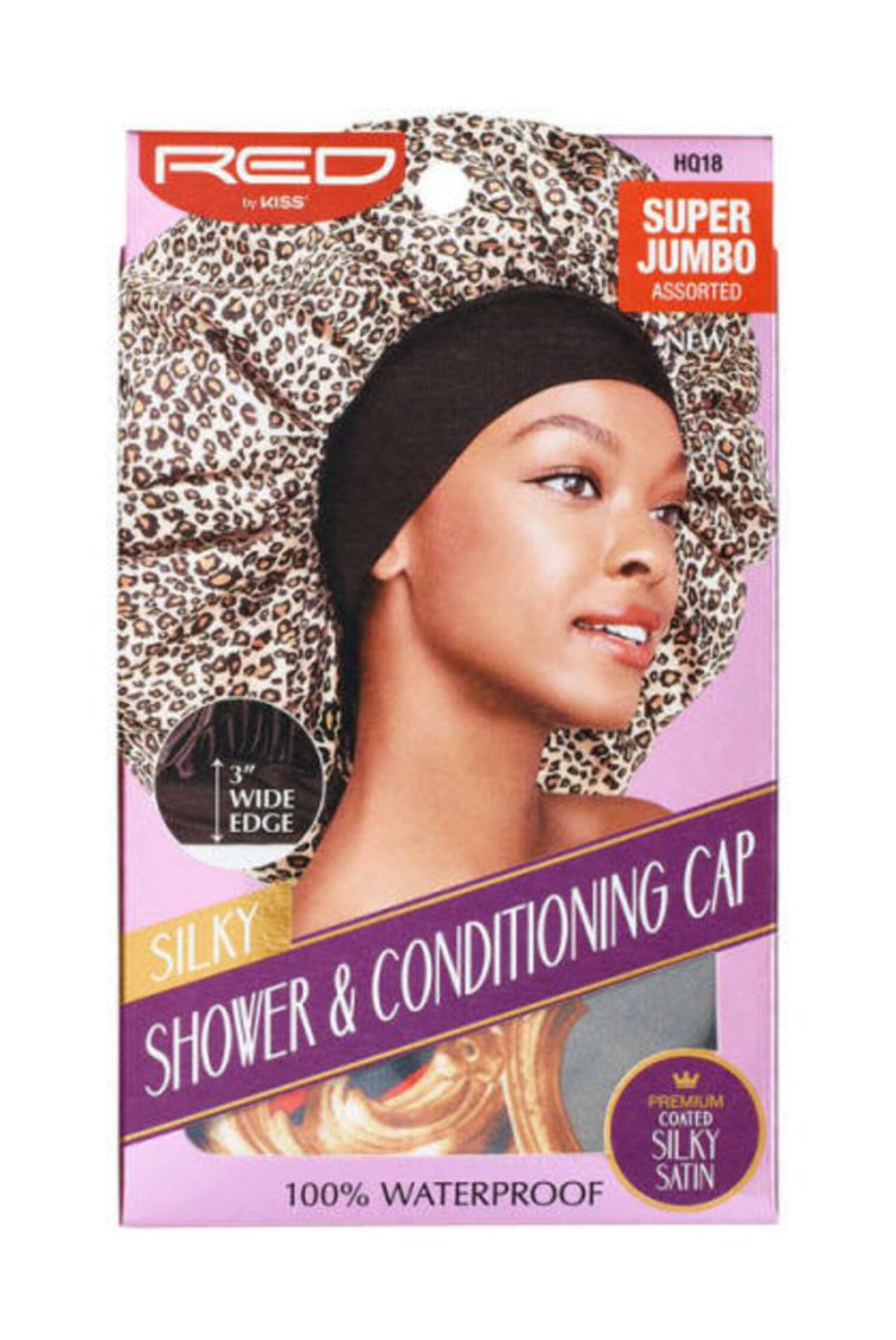 KISS - RED SILKY SHOWER CONDITIONING CAP SUPER JUMBO ASSORTED - Walmart.com