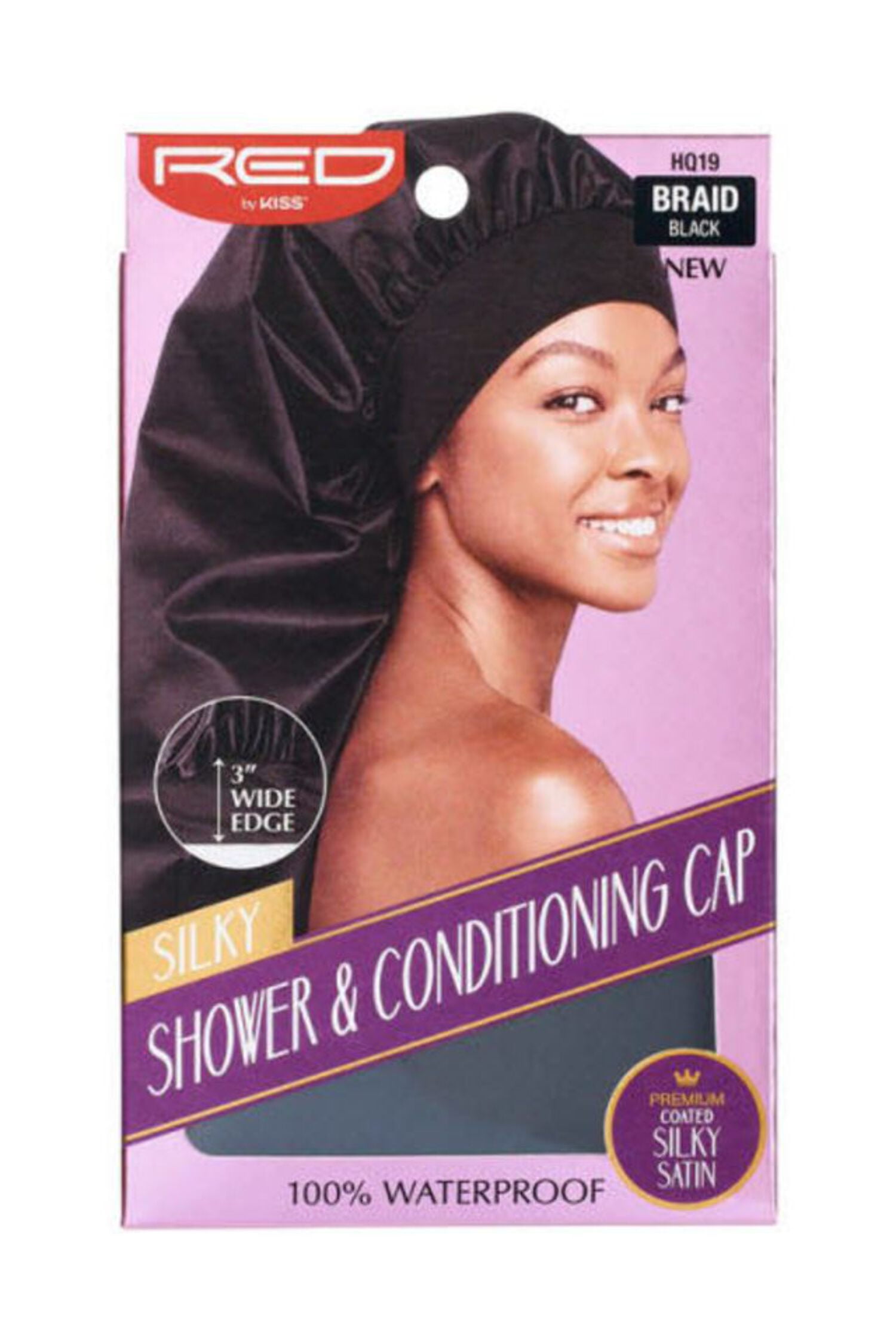 KISS - RED SILKY SHOWERCONDITION CAP BRAID BLK - Walmart.com