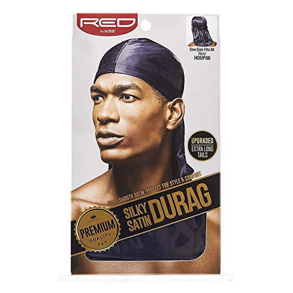 KISS RED Silky Satin Durag Premium Smooth Silky Durag for Men & Women ...