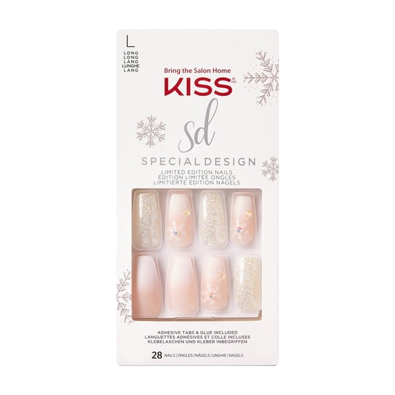 KISS Special Design Holiday Limited Edition Fake Nails, ‘Holiday Magic ...