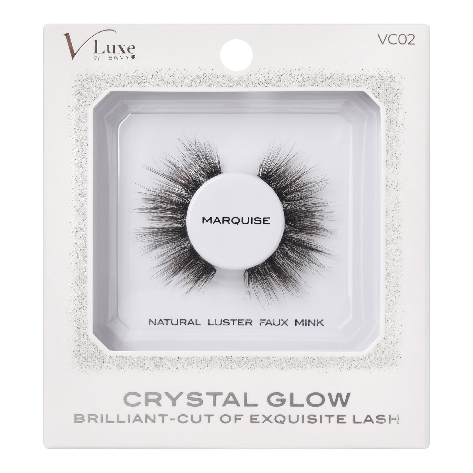 i•ENVY Crystal Glow False Eyelashes, Natural Luster Faux Mink Fake Eye ...
