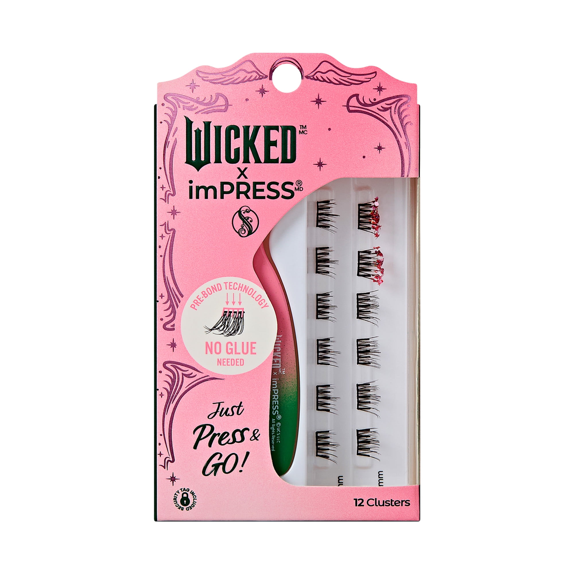 KISS WICKED X imPRESS Self Adhesive Eyelashes, Welcome to OZ, 8mm-10mm ...