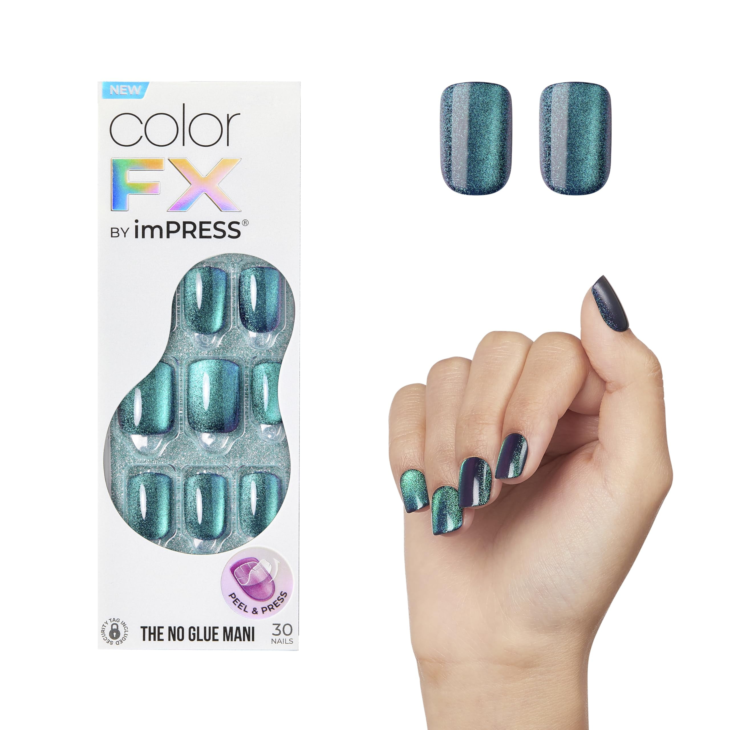 KISS imPRESS No Glue MFF30 Mani Press On Nails, Color FX, 'Better ...
