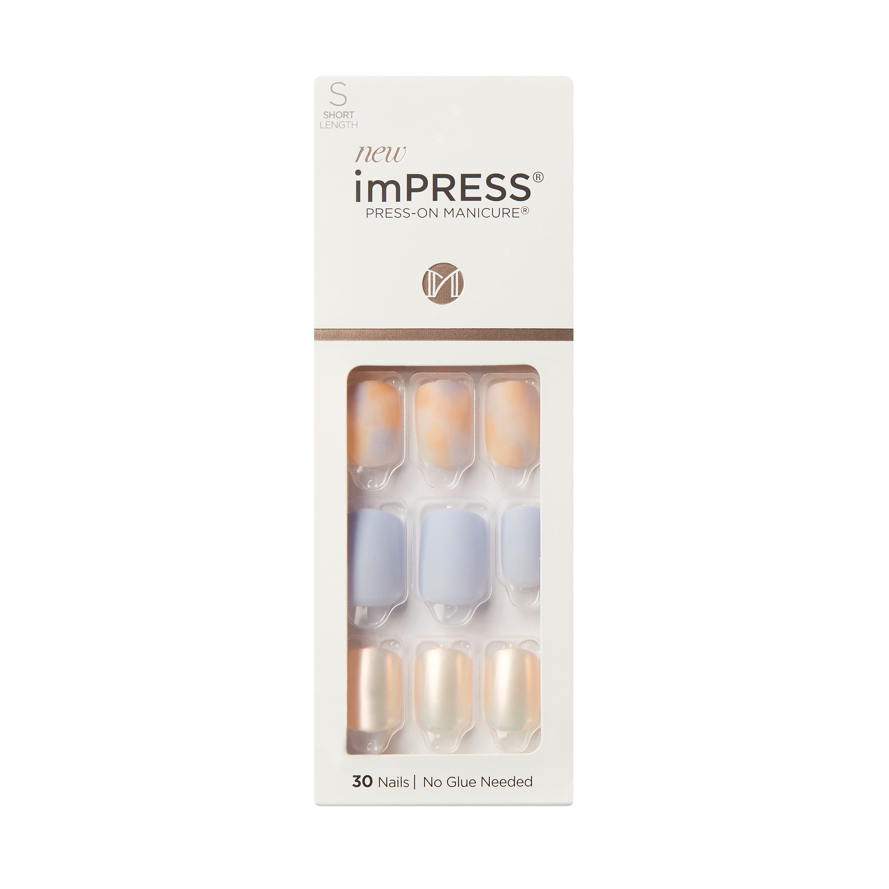 KISS imPRESS Press-On Nails, ‘Giggle Giggle’, 30 Count - Walmart.com