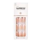 KISS, imPRESS Press-on Manicure, So French, Medium - Walmart.com