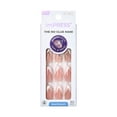 KISS imPRESS No Glue Needed Press On Nails, French, Glimpse, White ...