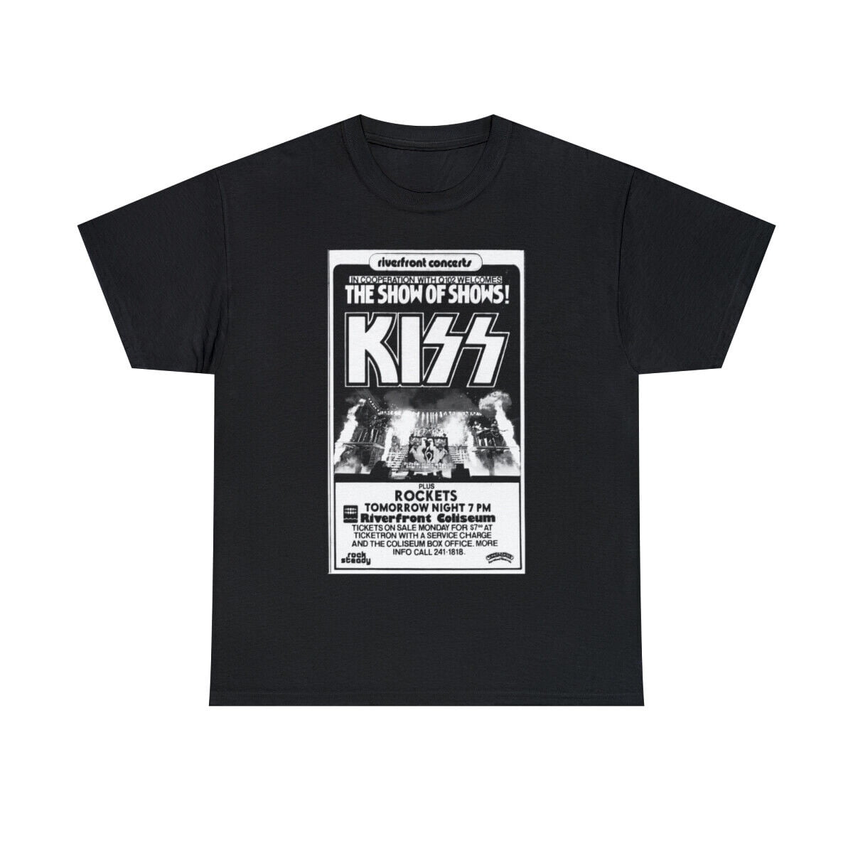 KISS vintage Alive 2 tour advertisement Men's Short Sleeve Tee - Walmart.com