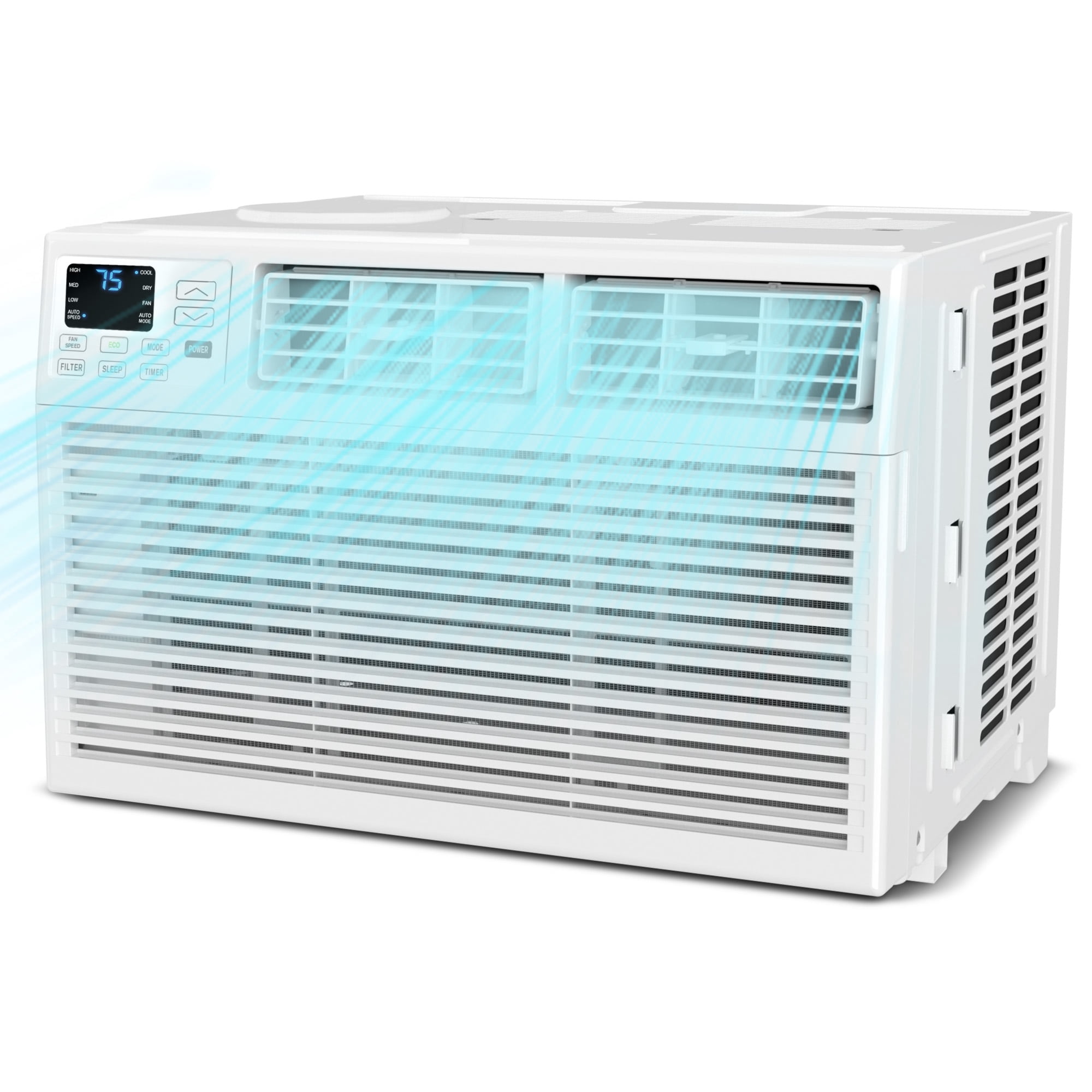 KissAir 10,000 BTU Window Air Conditioner, U-Shaped Design, Cools 450 ...