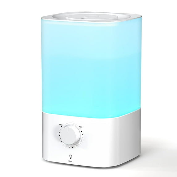 KISSAIR 3.2L Cool Mist Humidifier for Room, Quiet Top-Fill & 32H ...