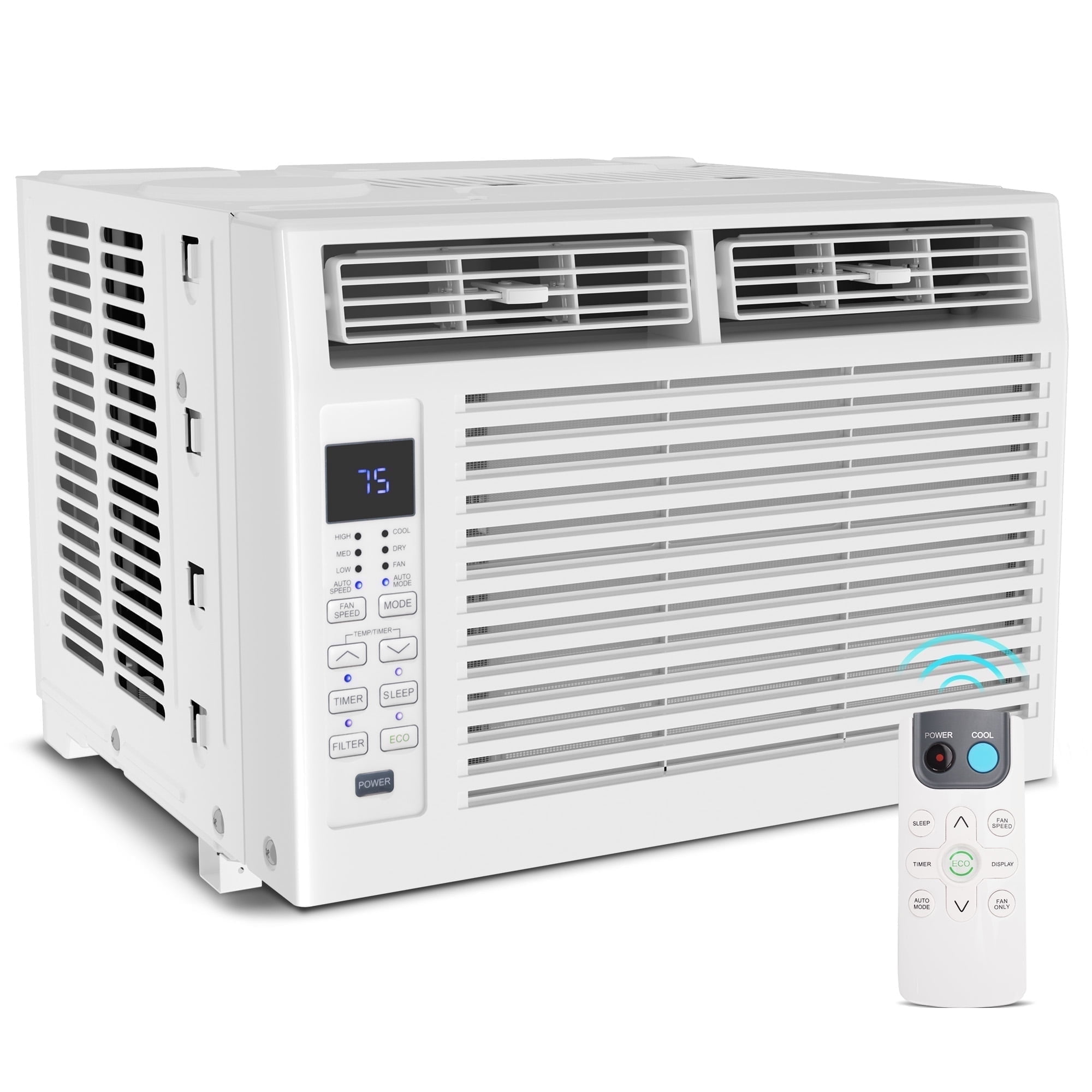 KISSAIR 6,000 BTU 115V U Shaped Window Air Conditioner, for Small Room ...