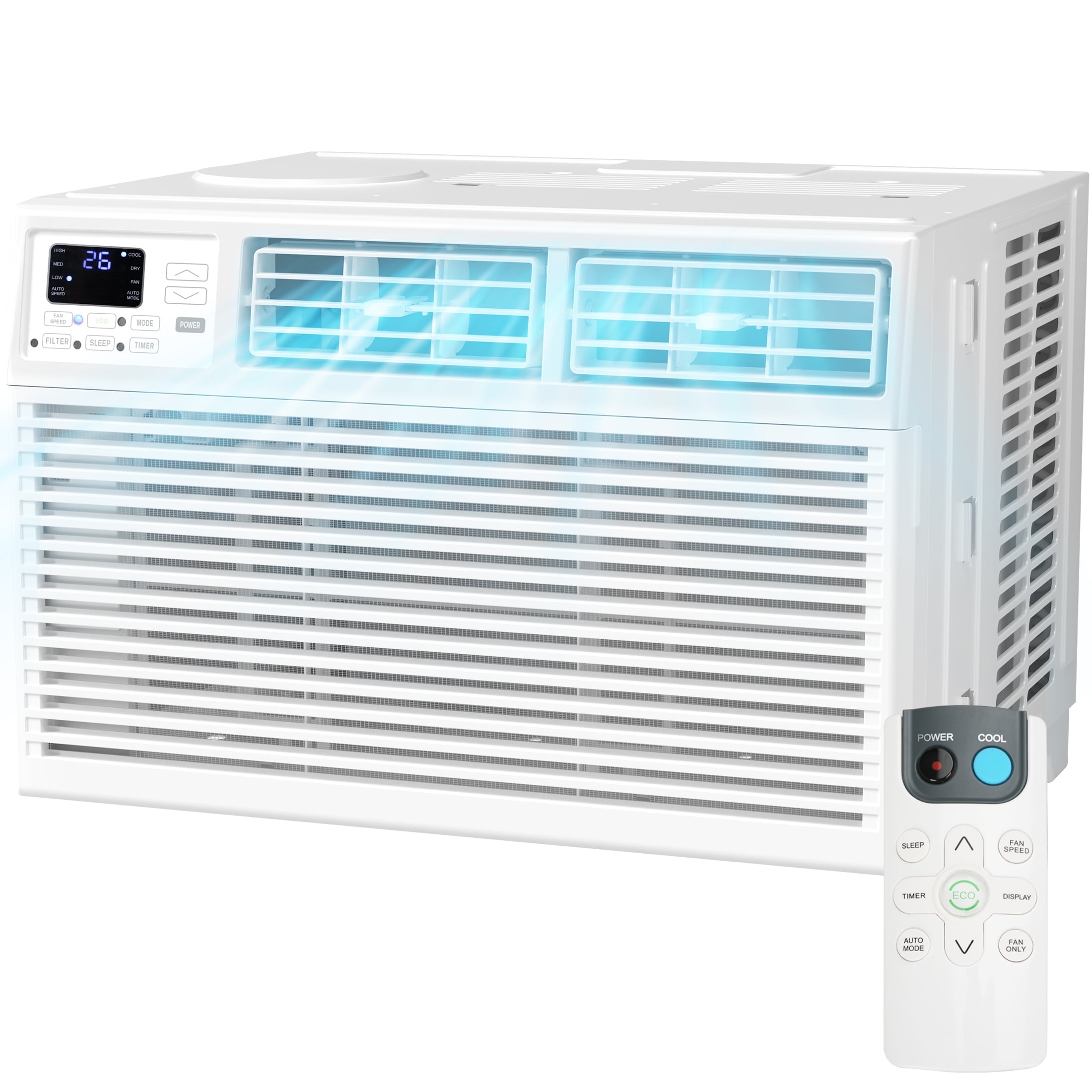 KISSAIR U-Shaped 8,100 BTU Air Conditioner, 115V Window Unit, Energy ...