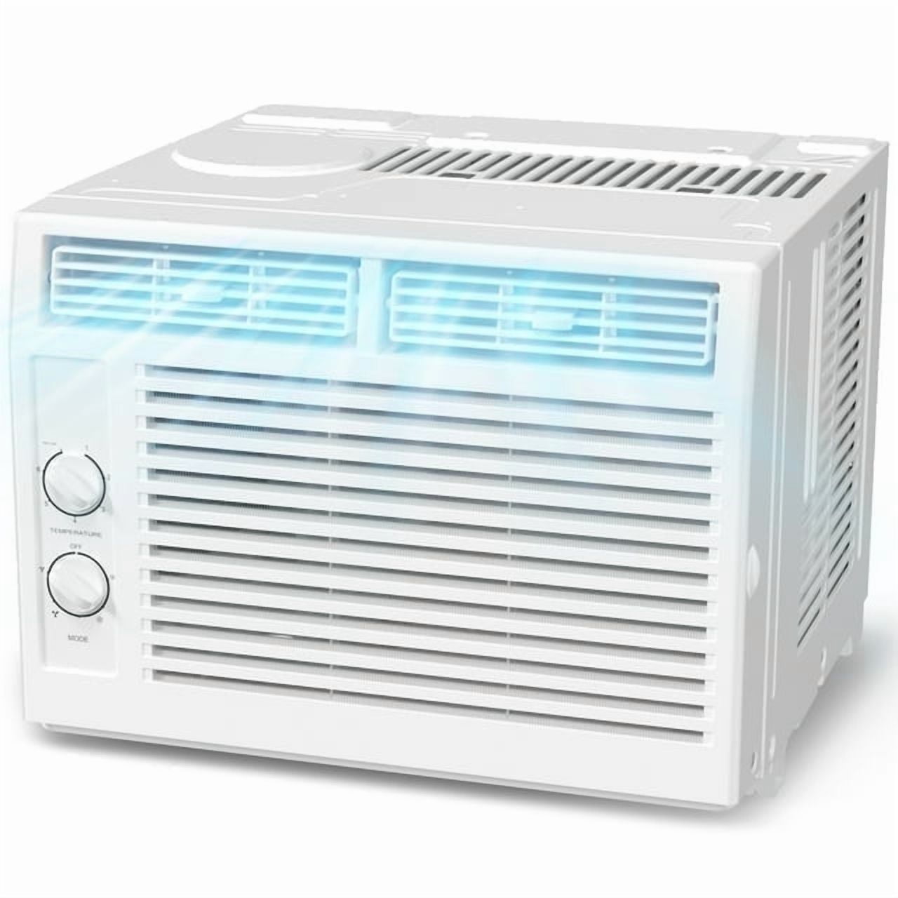 KissAir 5000 BTU Window Mini Air Conditioner, Cooling Up to 150 sq.ft, 7 Settings, Filter ...